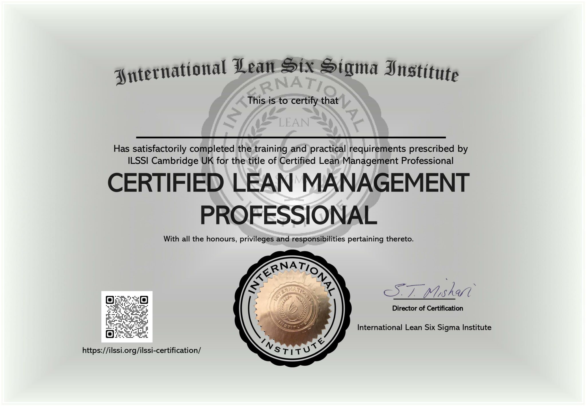 ILSSI_Certified_Lean_Management_Professional-Certificate ...