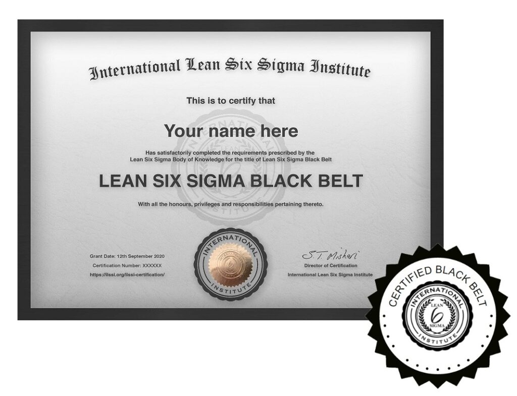 ILSSI LSS Black Belt Cert-Product-Image | International Lean Six Sigma ...